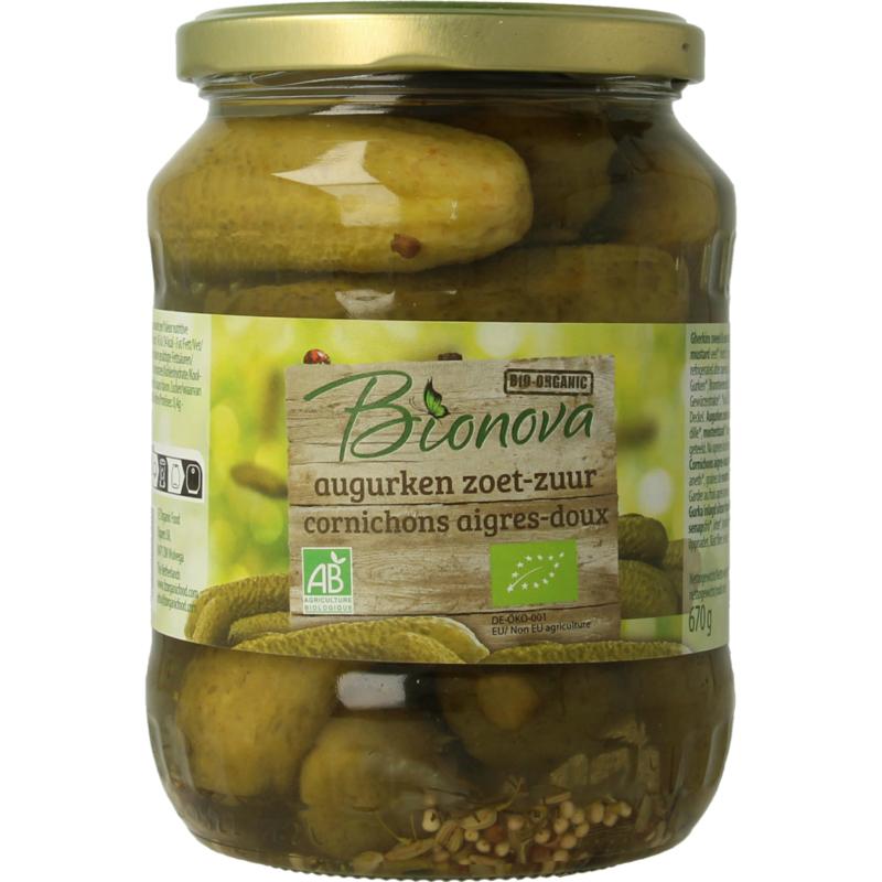 Bionova Augurken zoet zuur bio - Foodimus